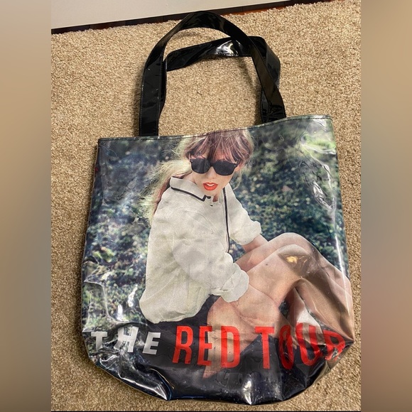 Taylor Swift | Bags | Taylor Swift Vinyl Tote Bag Red Tour | Poshmark